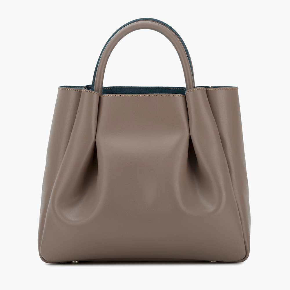 Amalfi Leather Medium Tote Bag - Fango — ALEXANDRA DE CURTIS | Italian ...