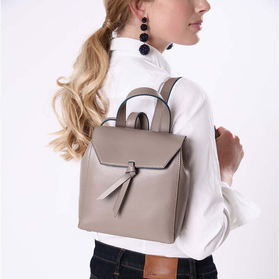Bellagio Leather Mini Backpack - Fango — ALEXANDRA DE CURTIS | Italian ...